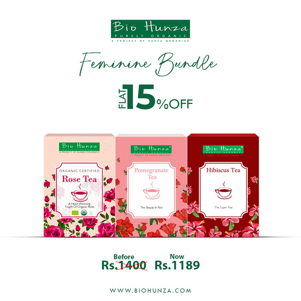 Feminine Bundle – Ultimate Health & Beauty Care for Women – Bio Hunza